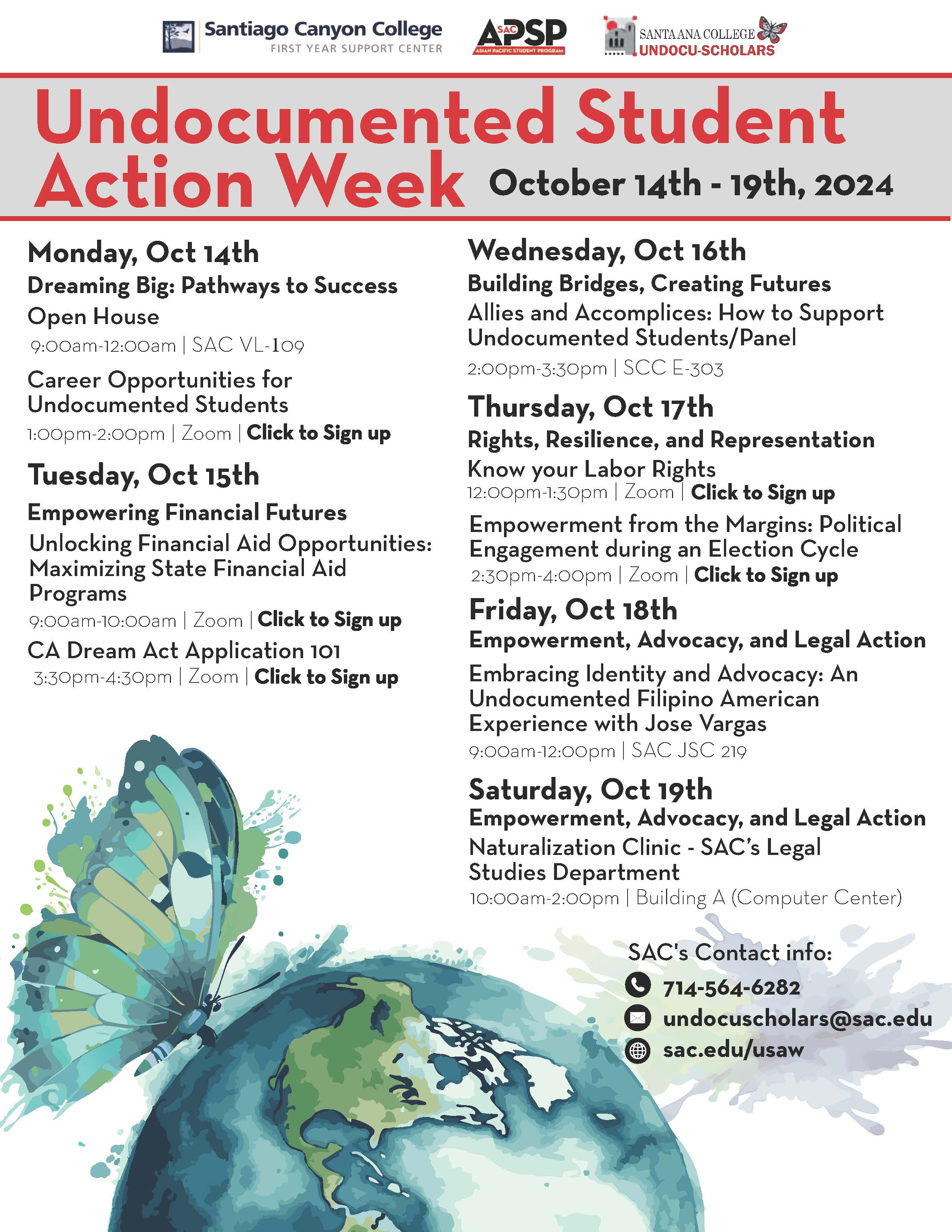 Undocumented Student Action Week - 8th Annual USAW